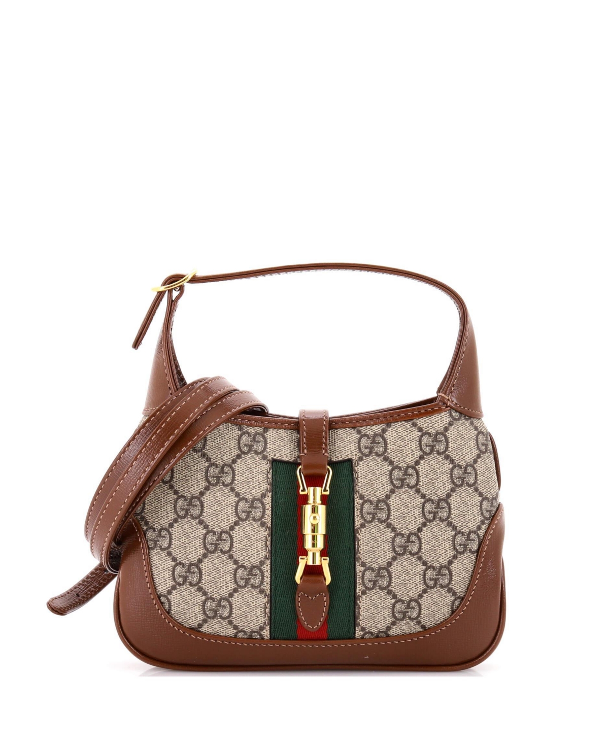 Click here for Pre-Owned Gucci Mini Jackie 1961 Hobo Gg Coated Ca... prices