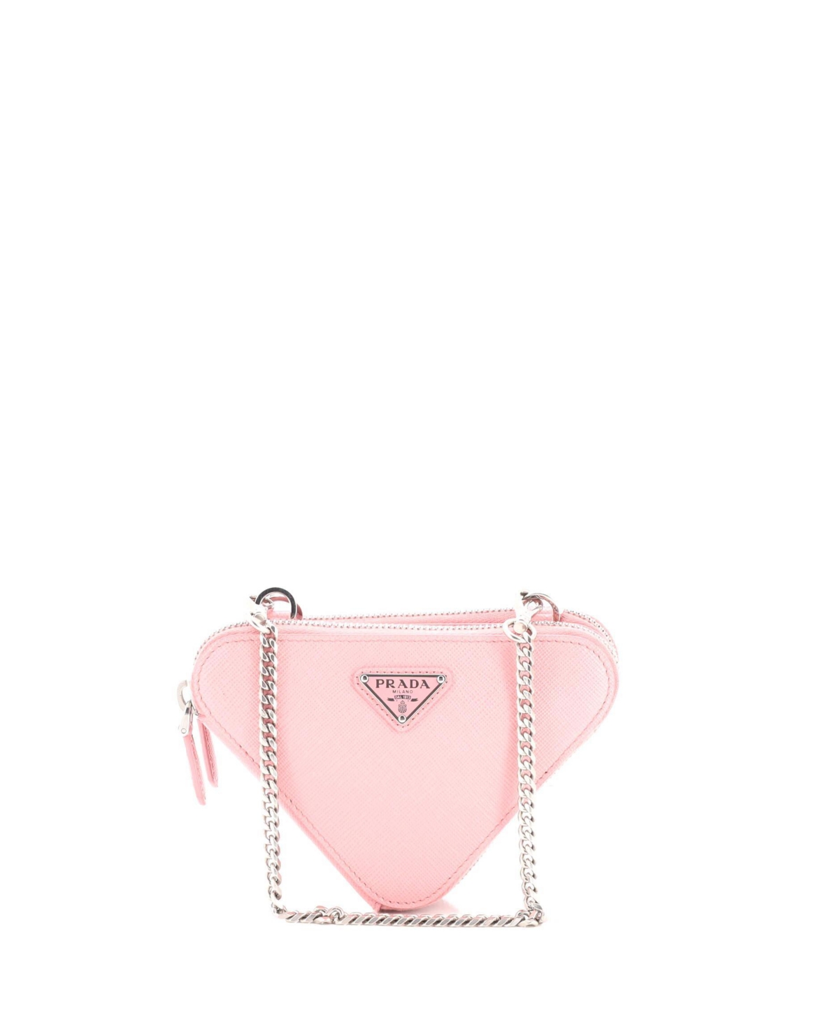 Click here for Pre-Owned Prada Mini Triangle Double Zip Pouch Bag... prices