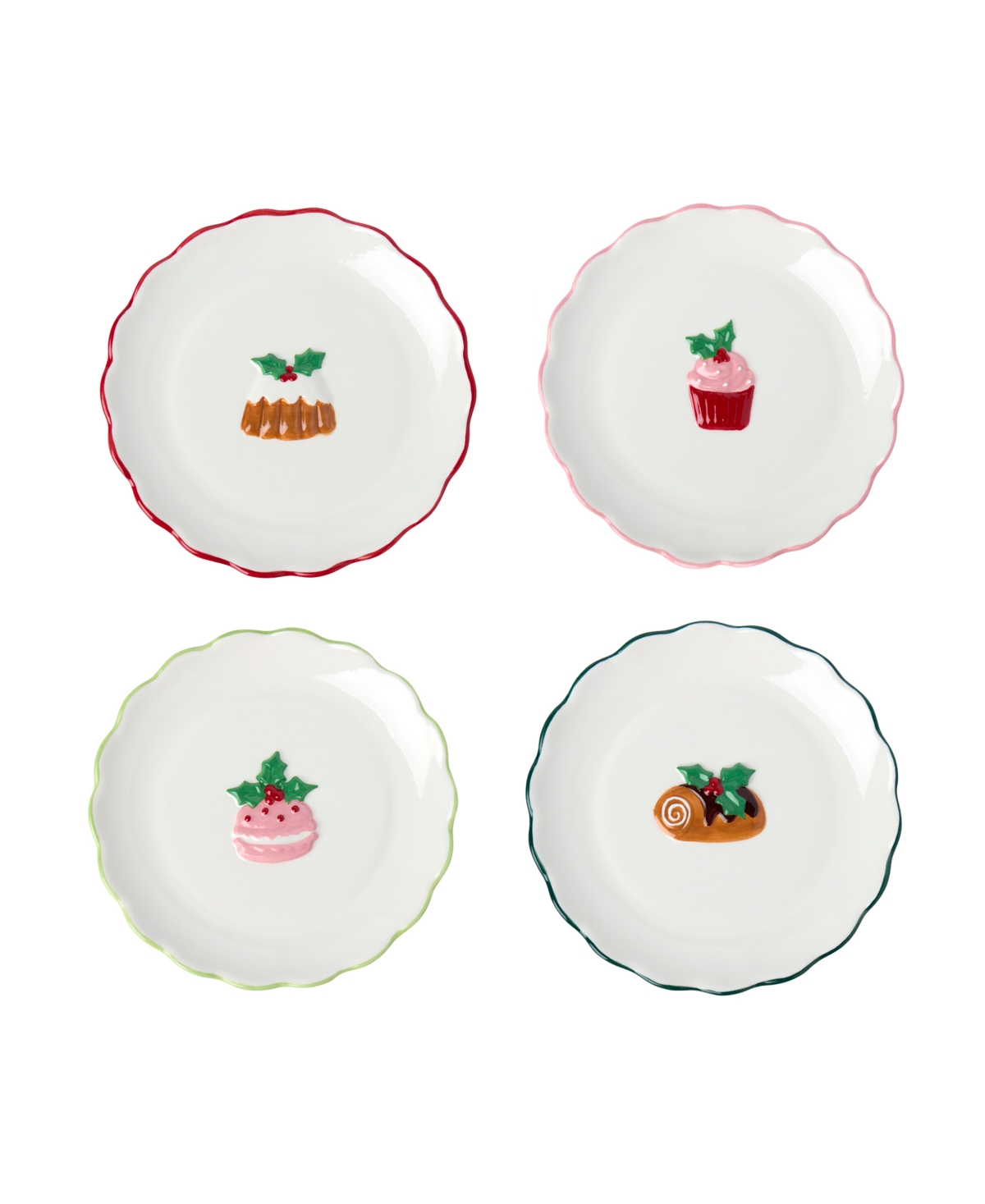 Click here for Haven Merry Sweets Dessert Plates  Set of 4  Exclu... prices