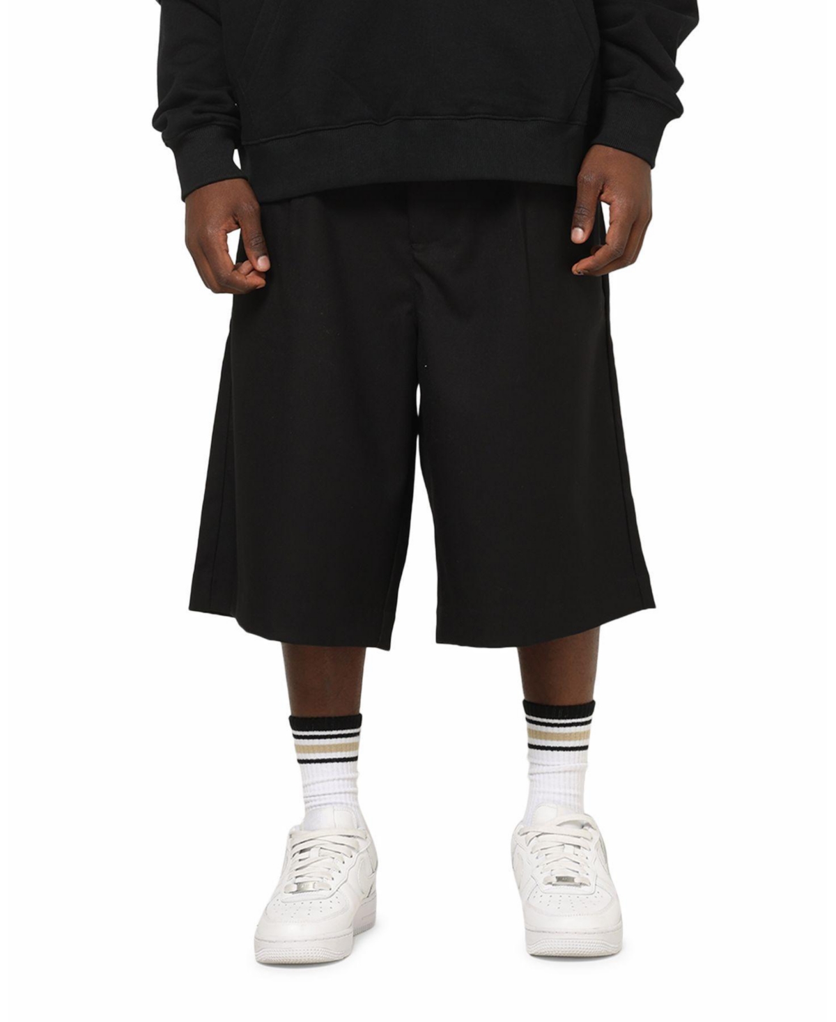 Click here for Carre Mens Heritage Pleated Shorts - Black prices