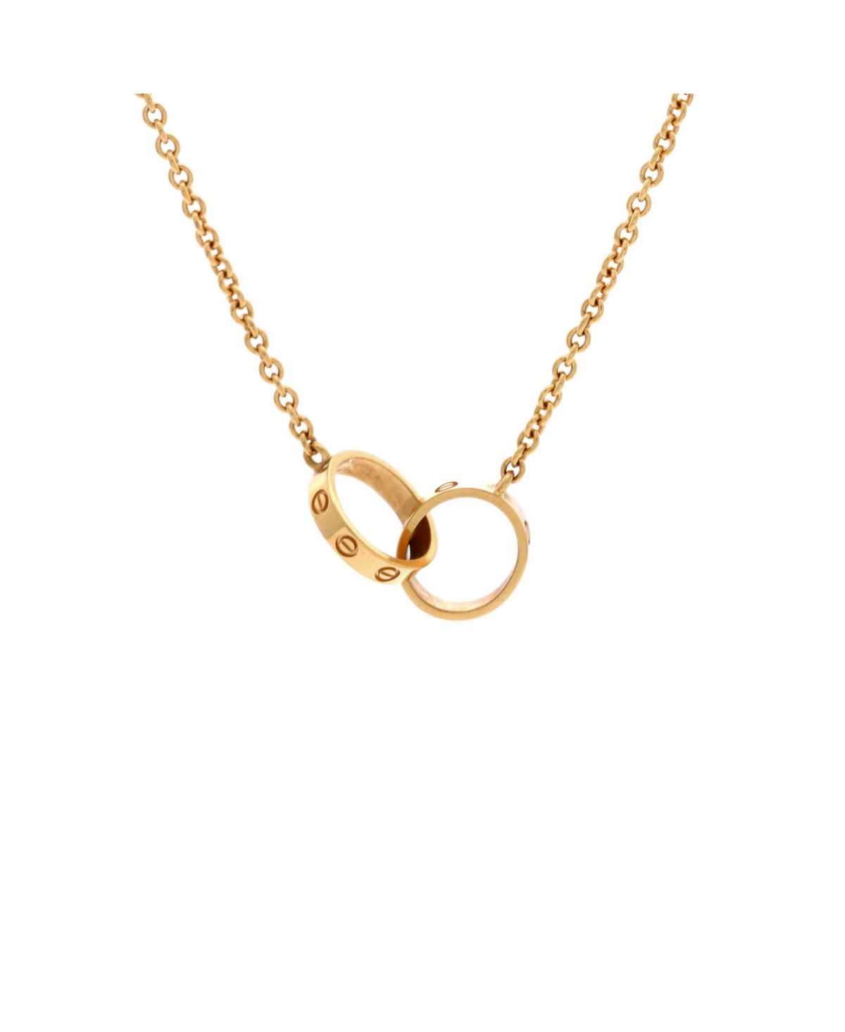 Click here for Pre-Owned Cartier Love Interlocking Necklace - 18k... prices