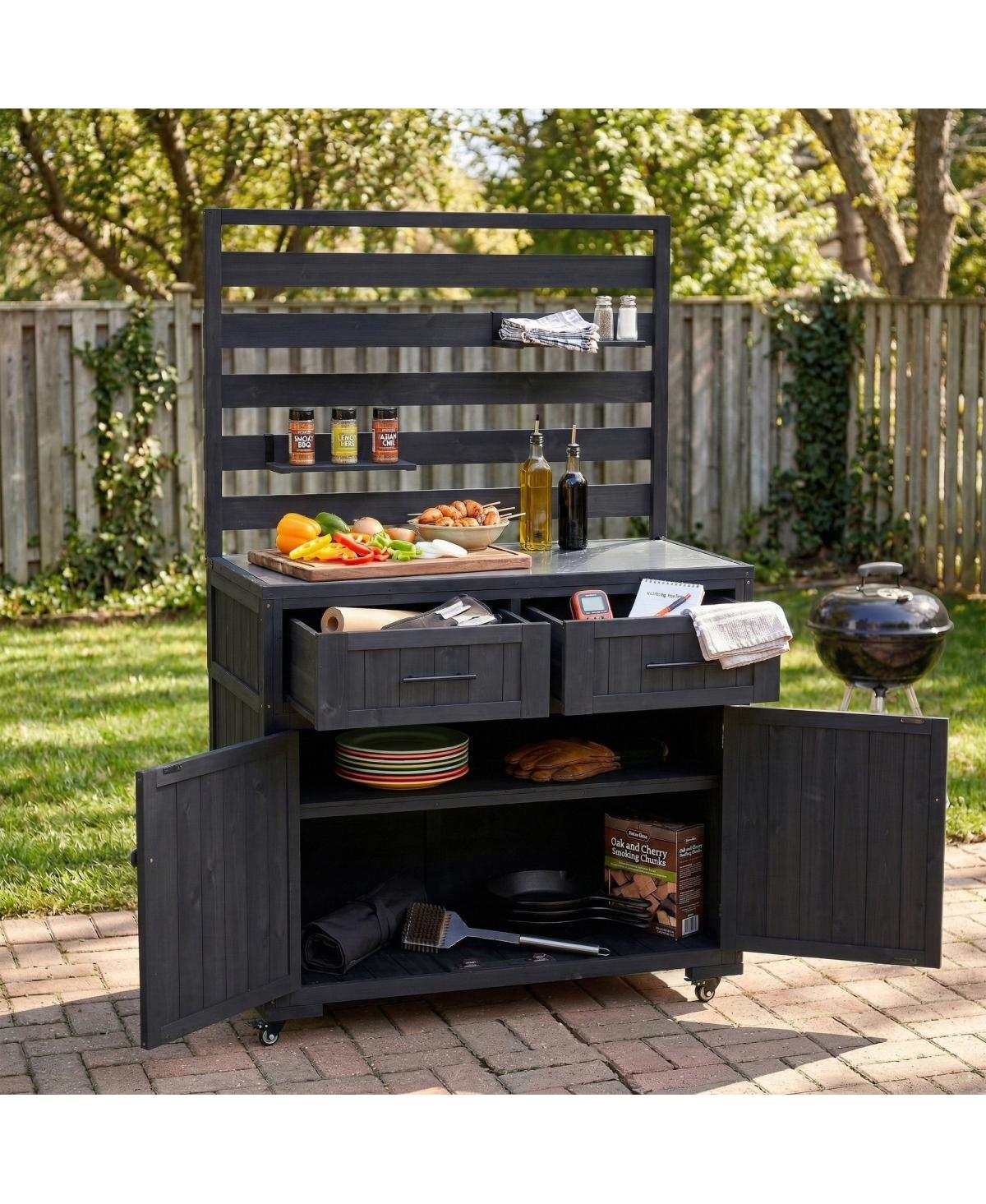 Click here for Streamdale Furniture Large Solid Wood Outdoor Kitc... prices