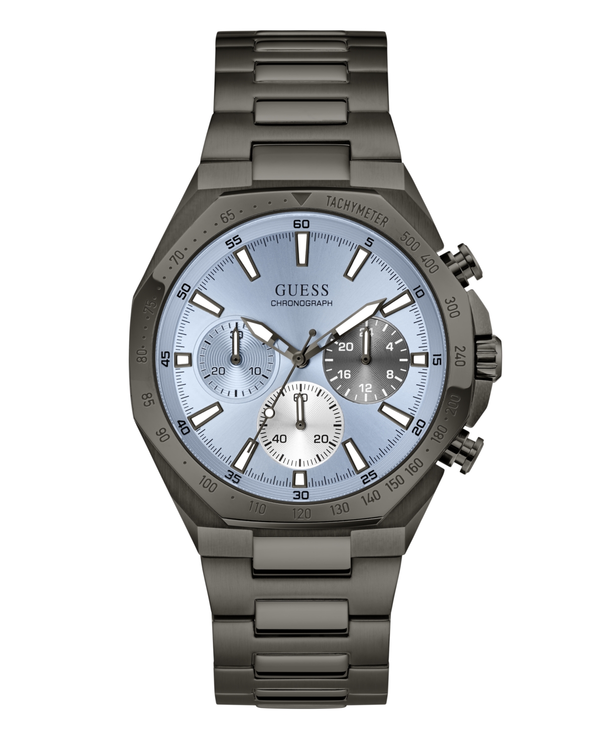 Click here for Guess Mens Quartz Gunmetal Stainless Steel Watch 4... prices