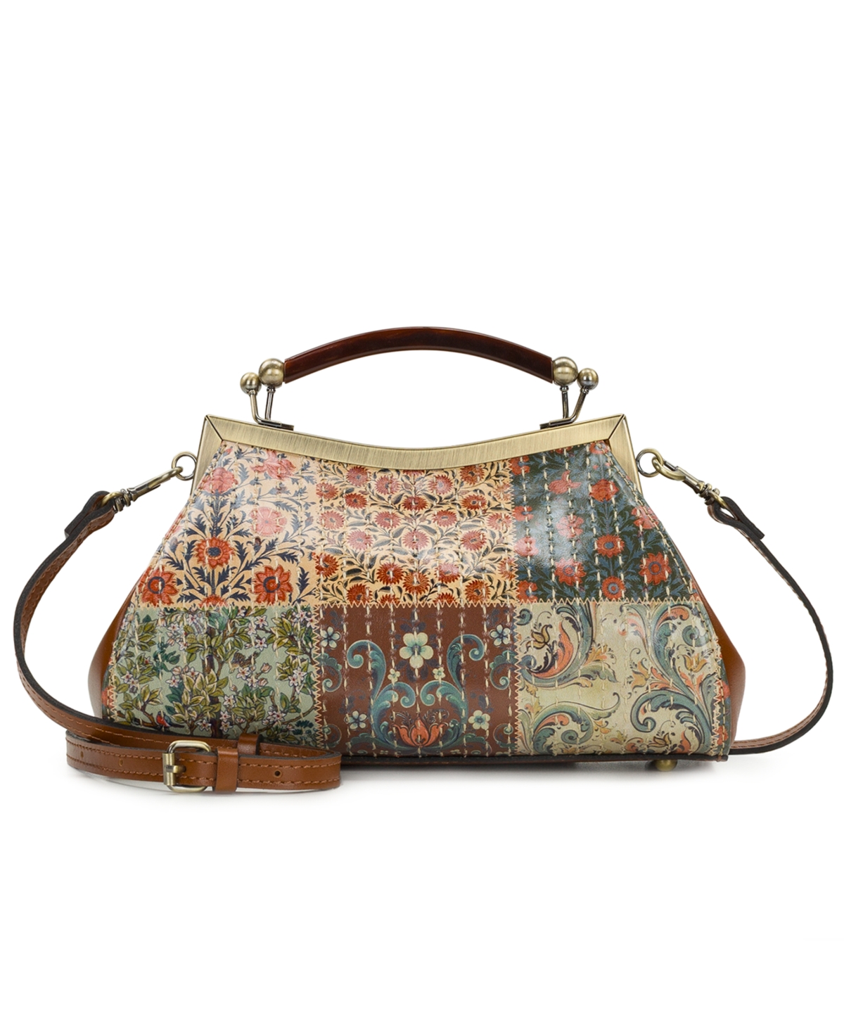 Click here for Patricia Nash Kelmscott Small Frame Satchel Handba... prices
