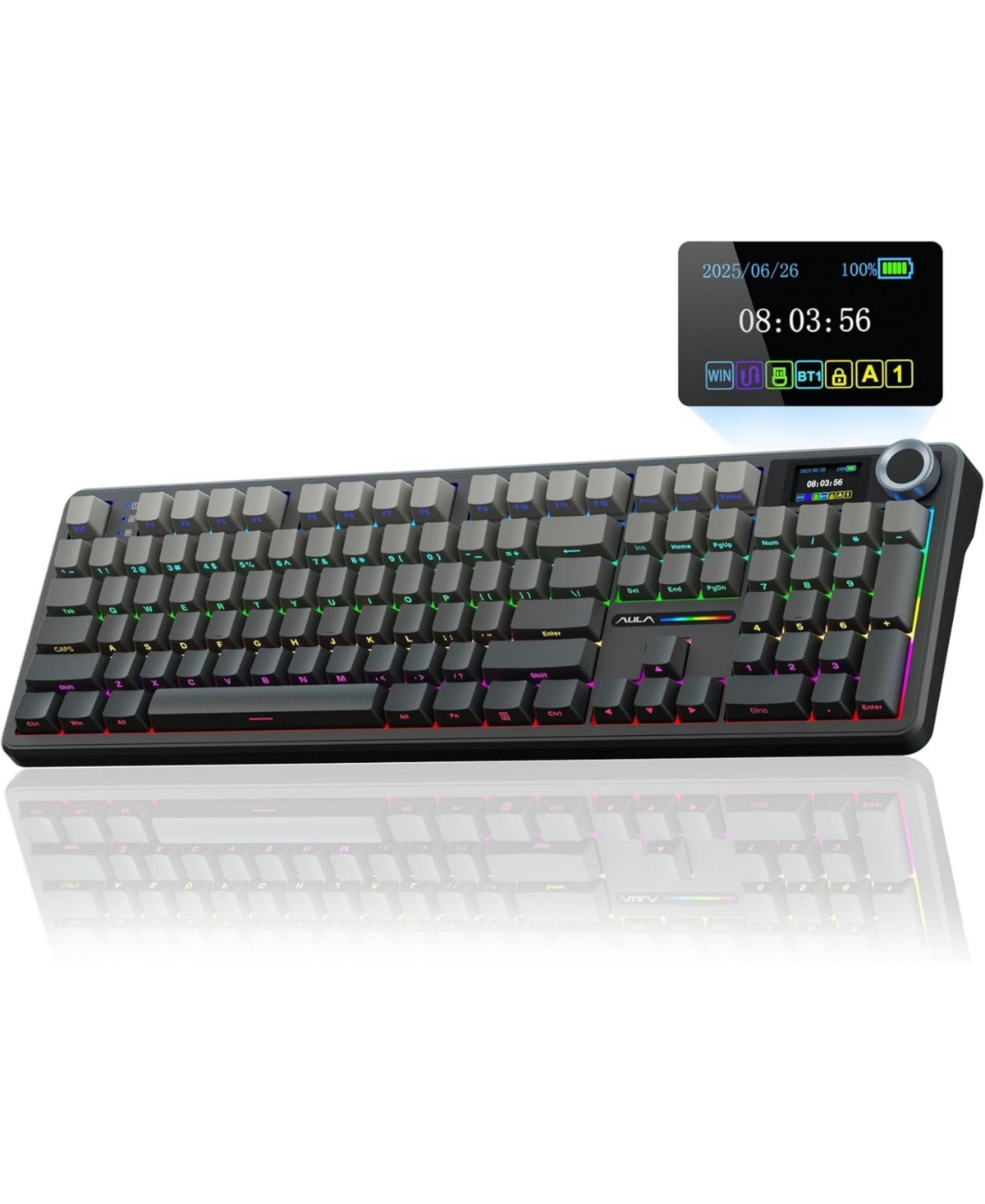 Click here for Aula F108 Pro  104-Key Wireless Hot Swappable Mech... prices