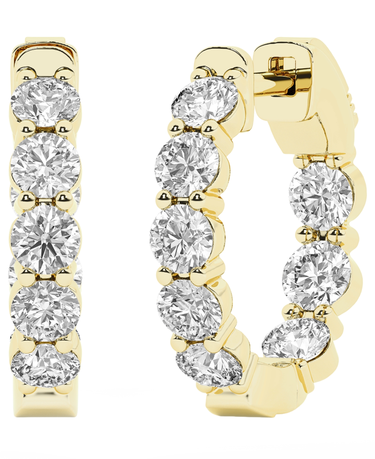 Click here for Forever Grown Diamonds Lab-Grown Diamond Hoop Earr... prices