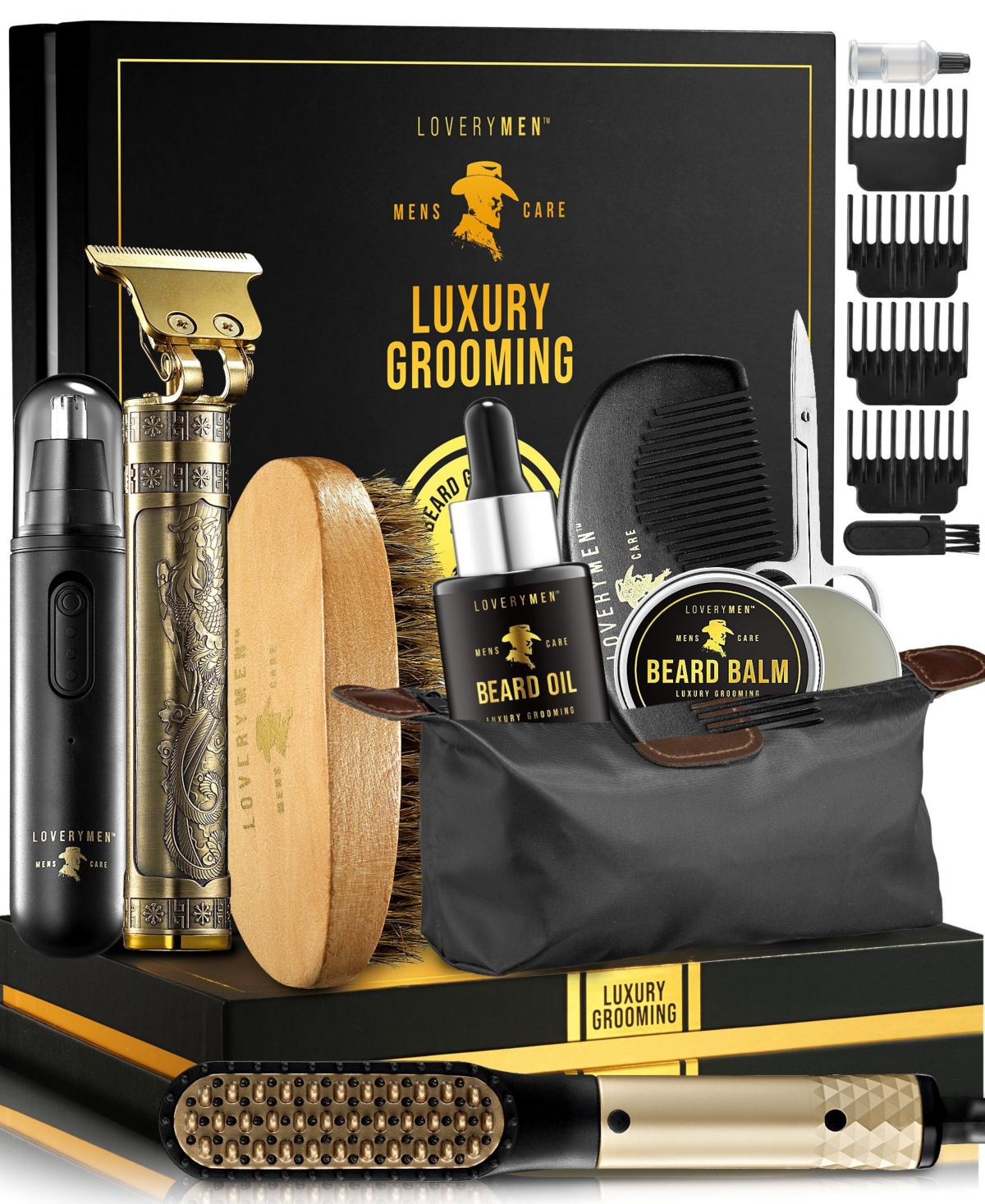 Click here for Lovery 16-Piece Luxury Beard Grooming Gift Set - B... prices