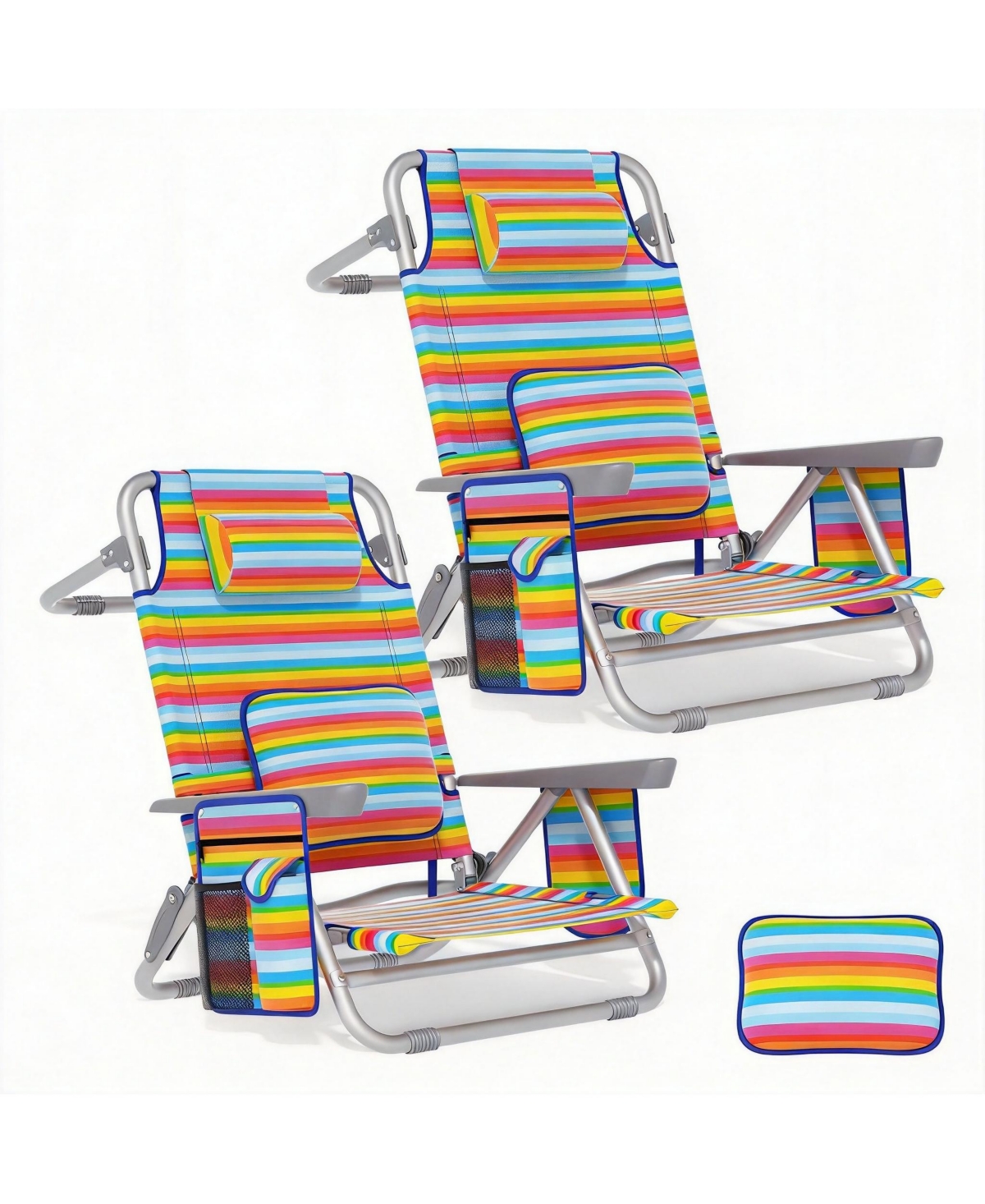 Click here for Aofar 2 Pack Low Beach Chair Reclining Folding Cam... prices