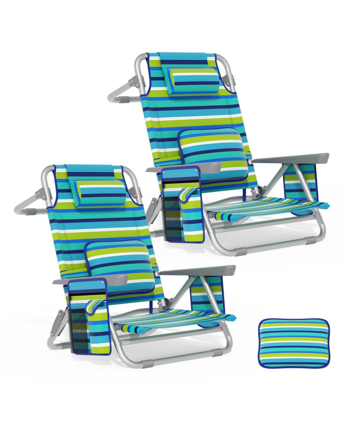 Click here for Aofar 2 Pack Low Beach Chair Reclining Folding Cam... prices