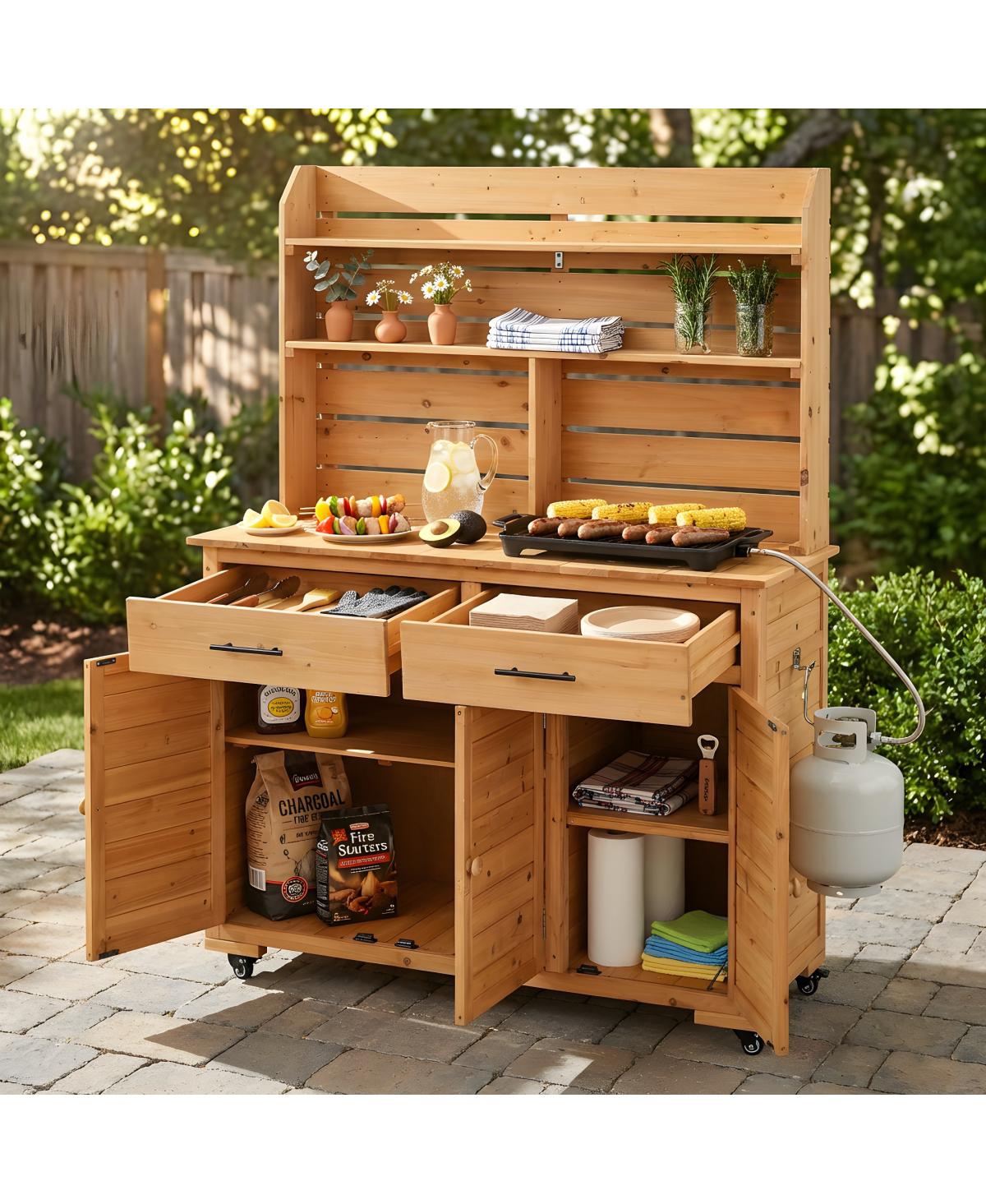 Click here for Streamdale Furniture 65H Large Wood Garden Potting... prices