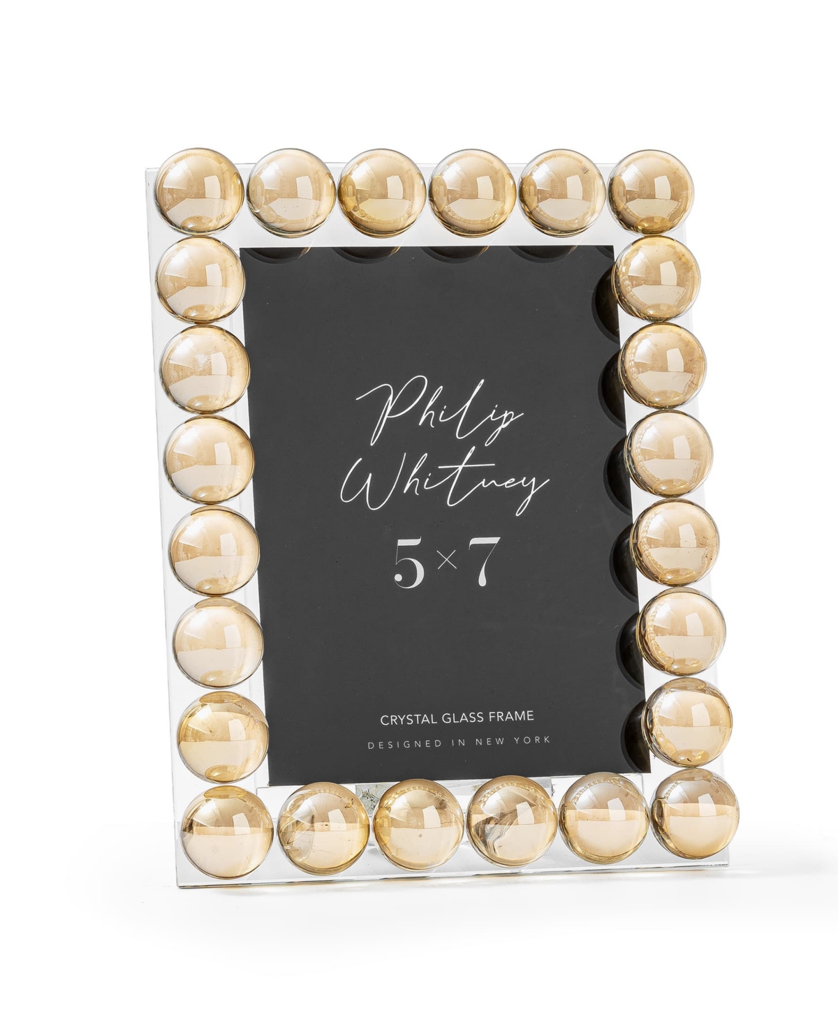 Click here for Philip Whitney Ginger Crystal Bubble Picture Frame... prices
