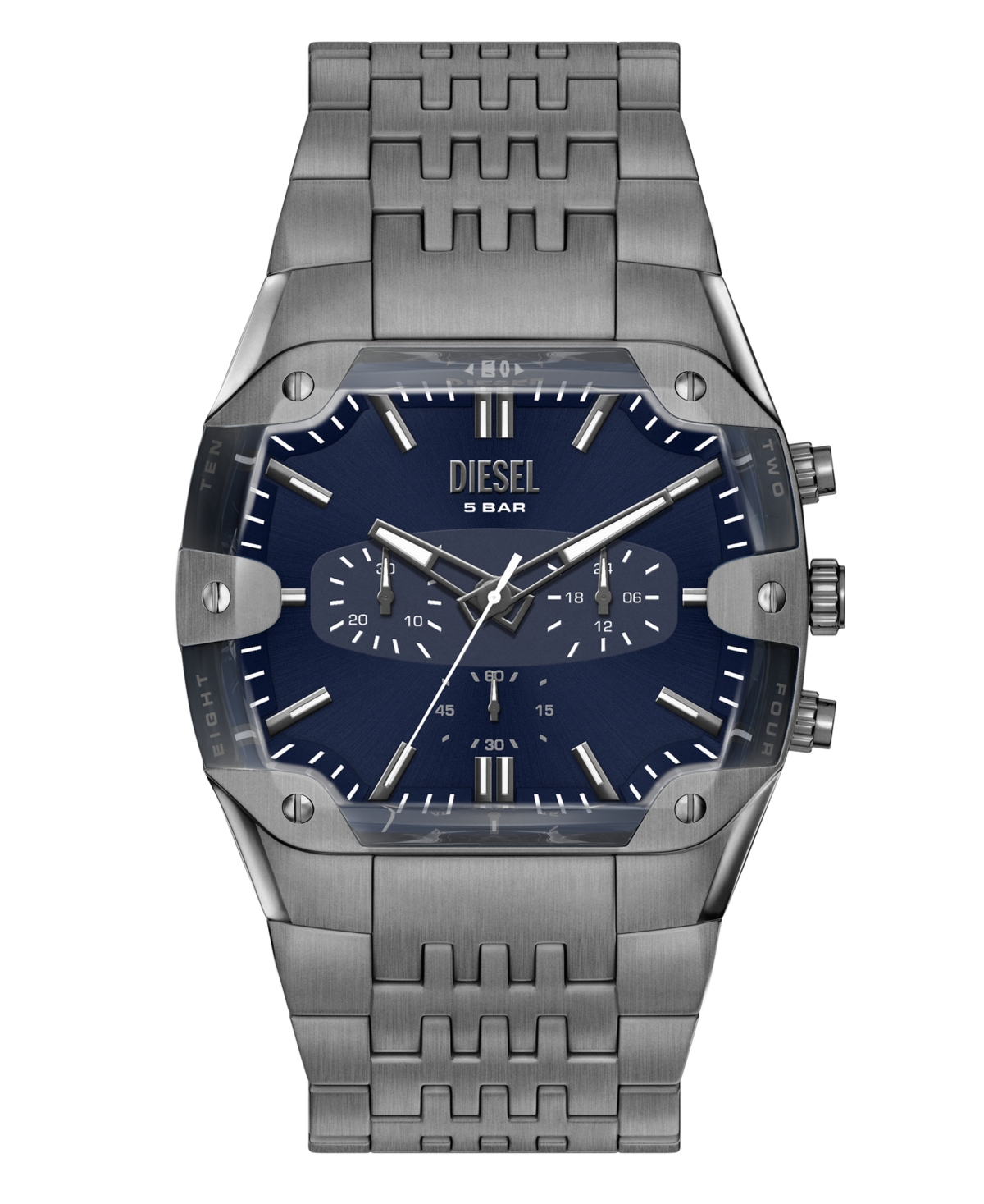 Click here for Diesel Mens Spiked Cushion Quartz Chronograph Gunm... prices