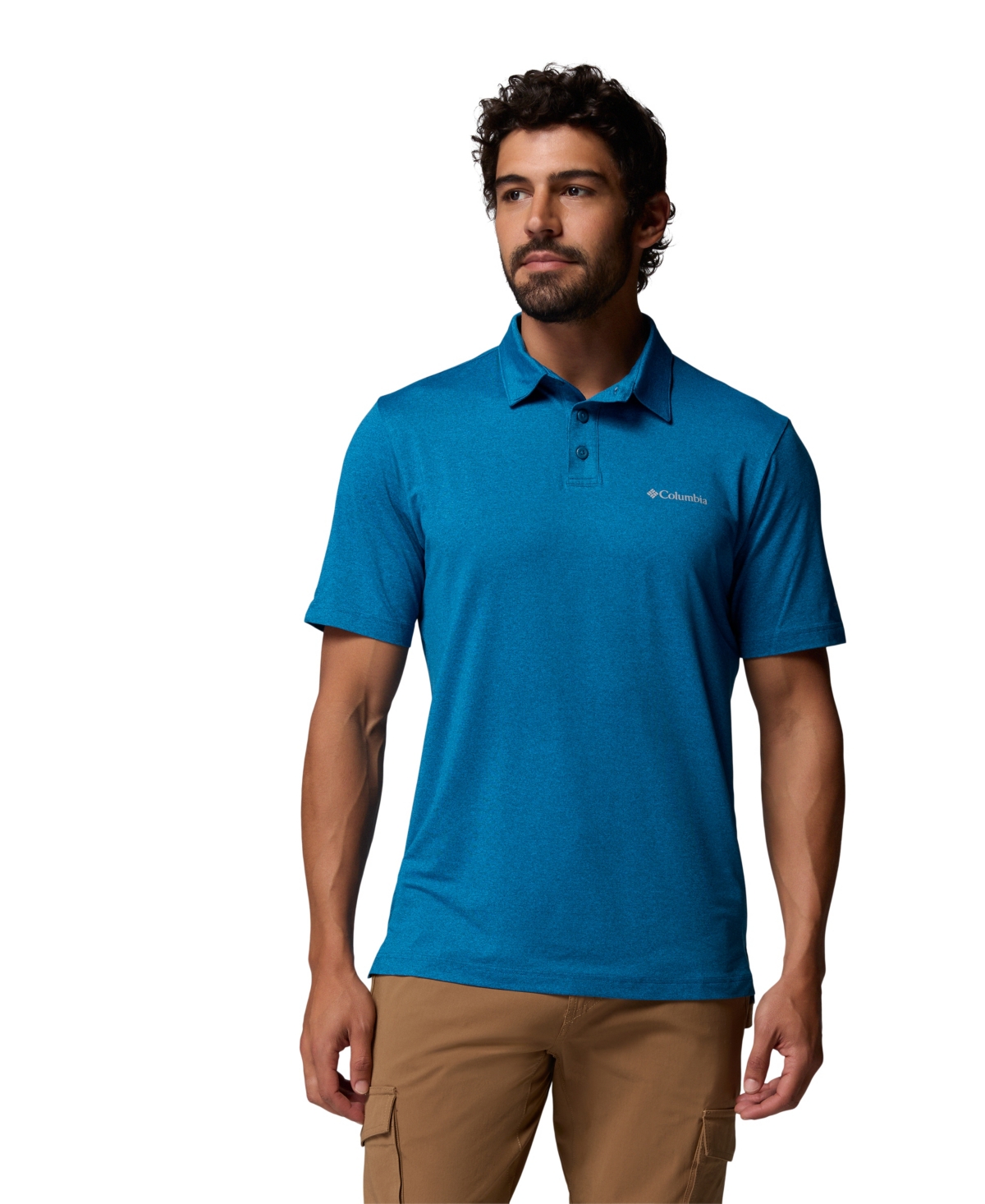 Click here for Columbia Mens Regular-Fit Polo Shirt - Phoenix Blu... prices