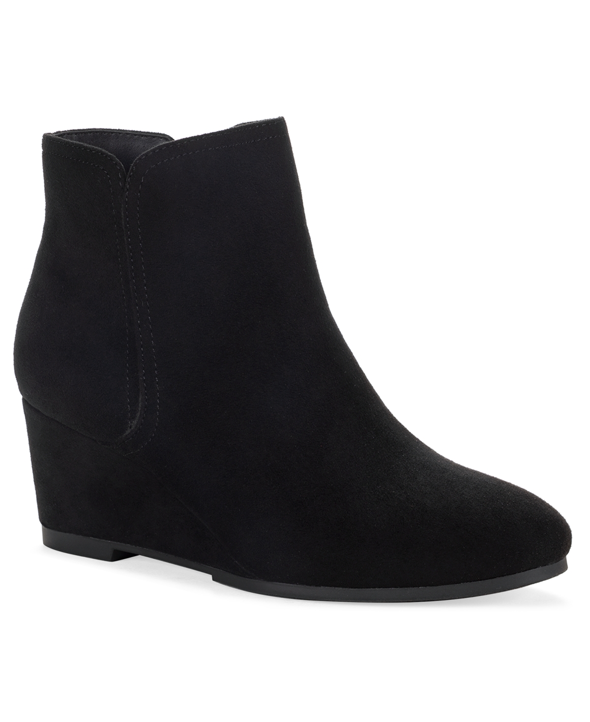 Click here for Style & Co Womens Portiaa Round Toe Wedge Dress Bo... prices