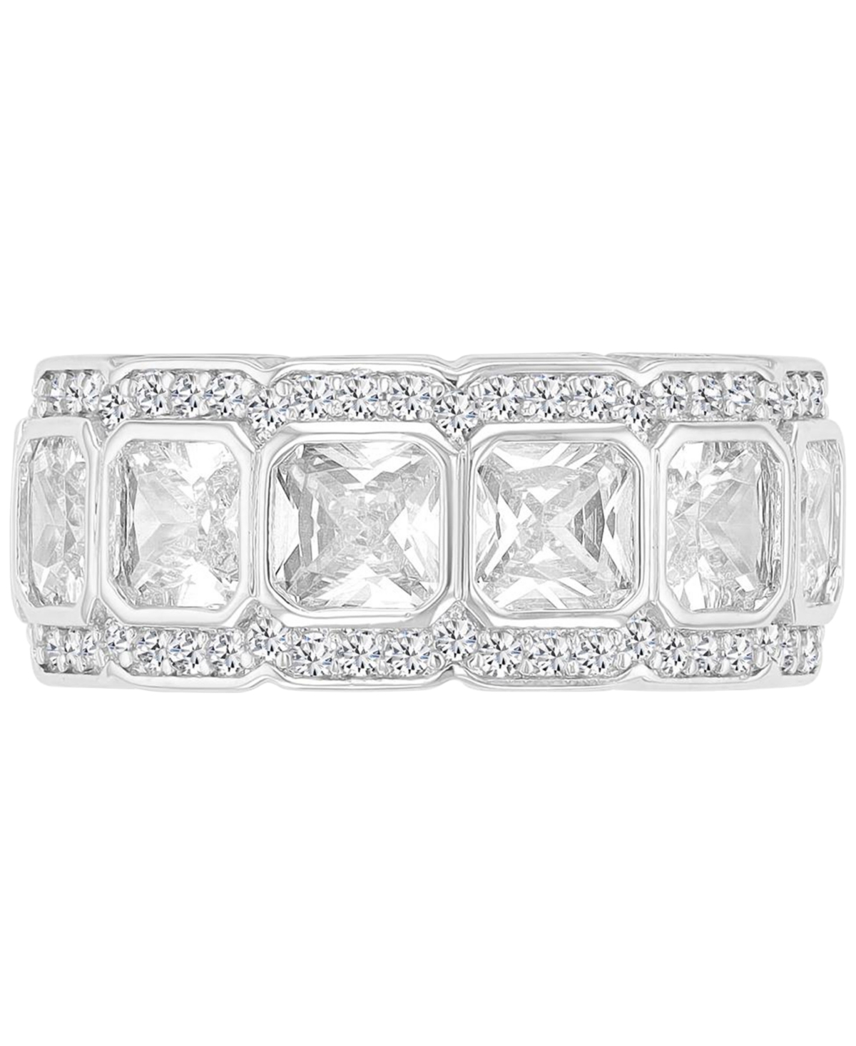 Click here for Macys 14k Gold-Plated Crystal Eternity Band Ring -... prices