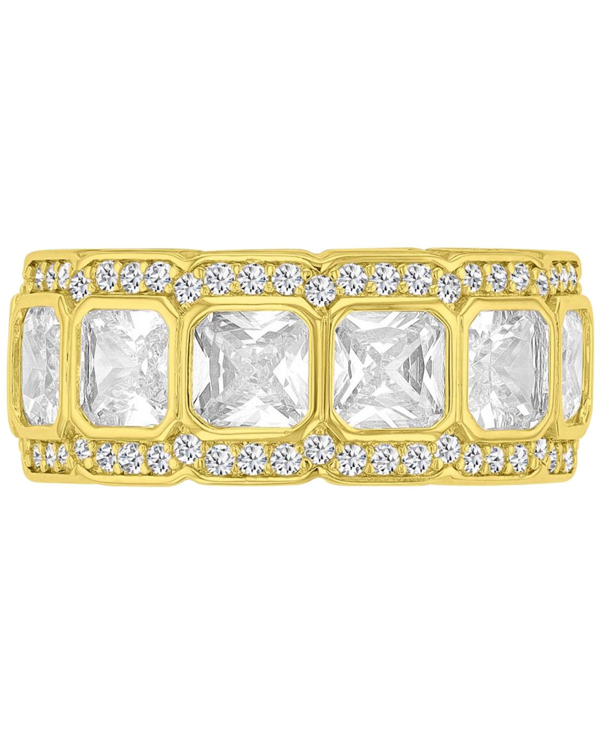 Click here for Macys 14k Gold-Plated Crystal Eternity Band Ring -... prices