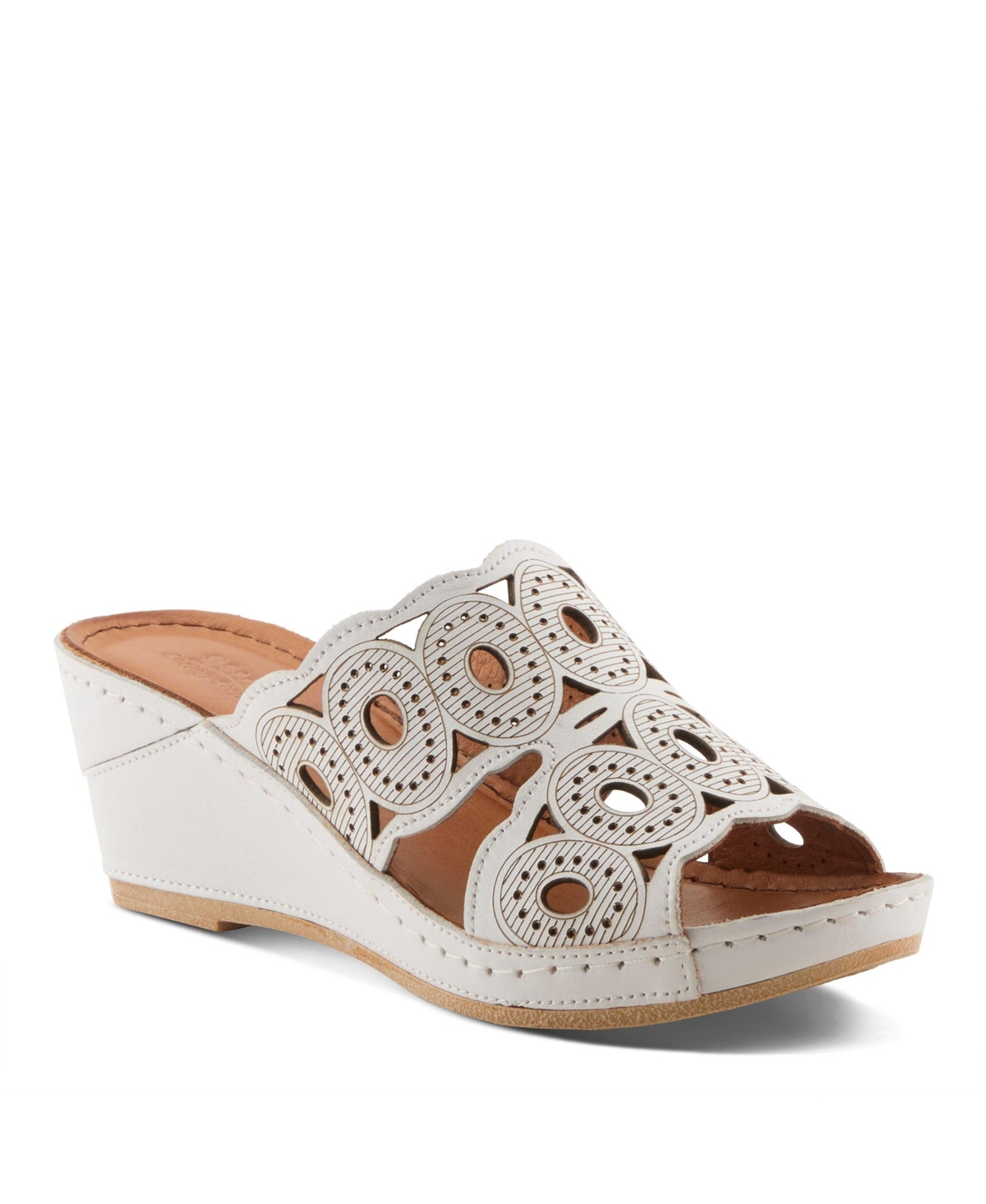 Click here for Spring Step Womens Leather Wedge Sandal with Comfo... prices