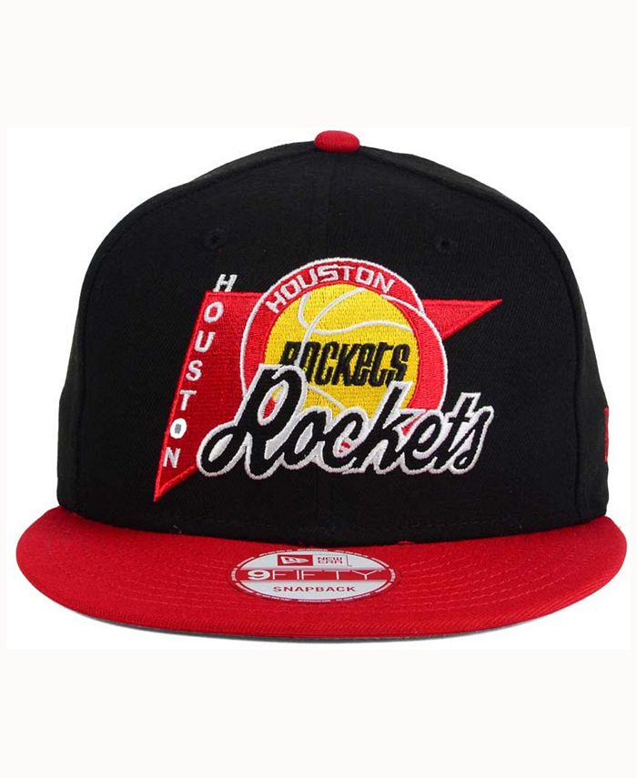 New Era Houston Rockets HWC Logo Stacker 9FIFTY Snapback Cap - Macy's