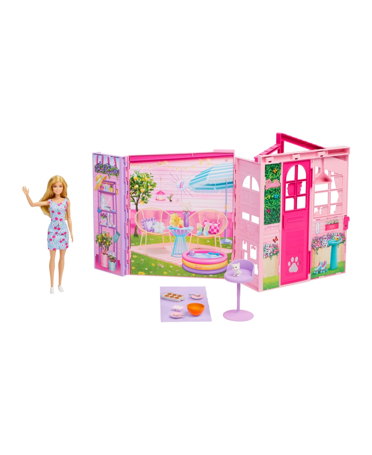 Click here for Barbie Weekend Escape Foldable Dollhouse with 4 Pl... prices