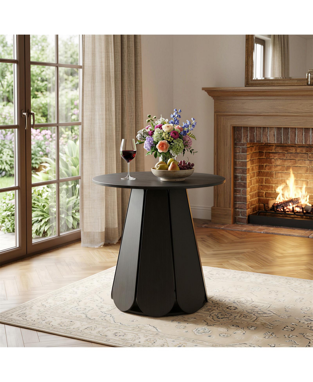 Click here for homfan 31.5 Round Farmhouse Dining Table for 2-4... prices