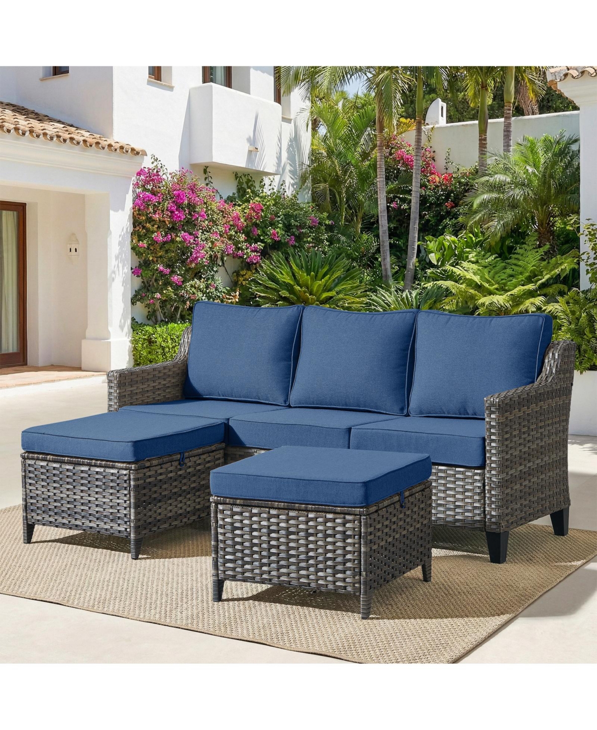 Click here for Pocassy 3 Pieces Patio Furniture Set All-Weather O... prices