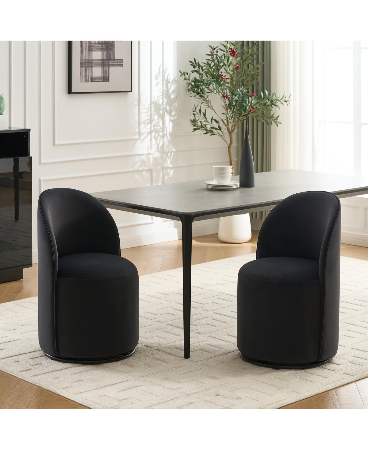 Click here for Clihome Modern Velvet Barrel Chair  360degree(s) S... prices