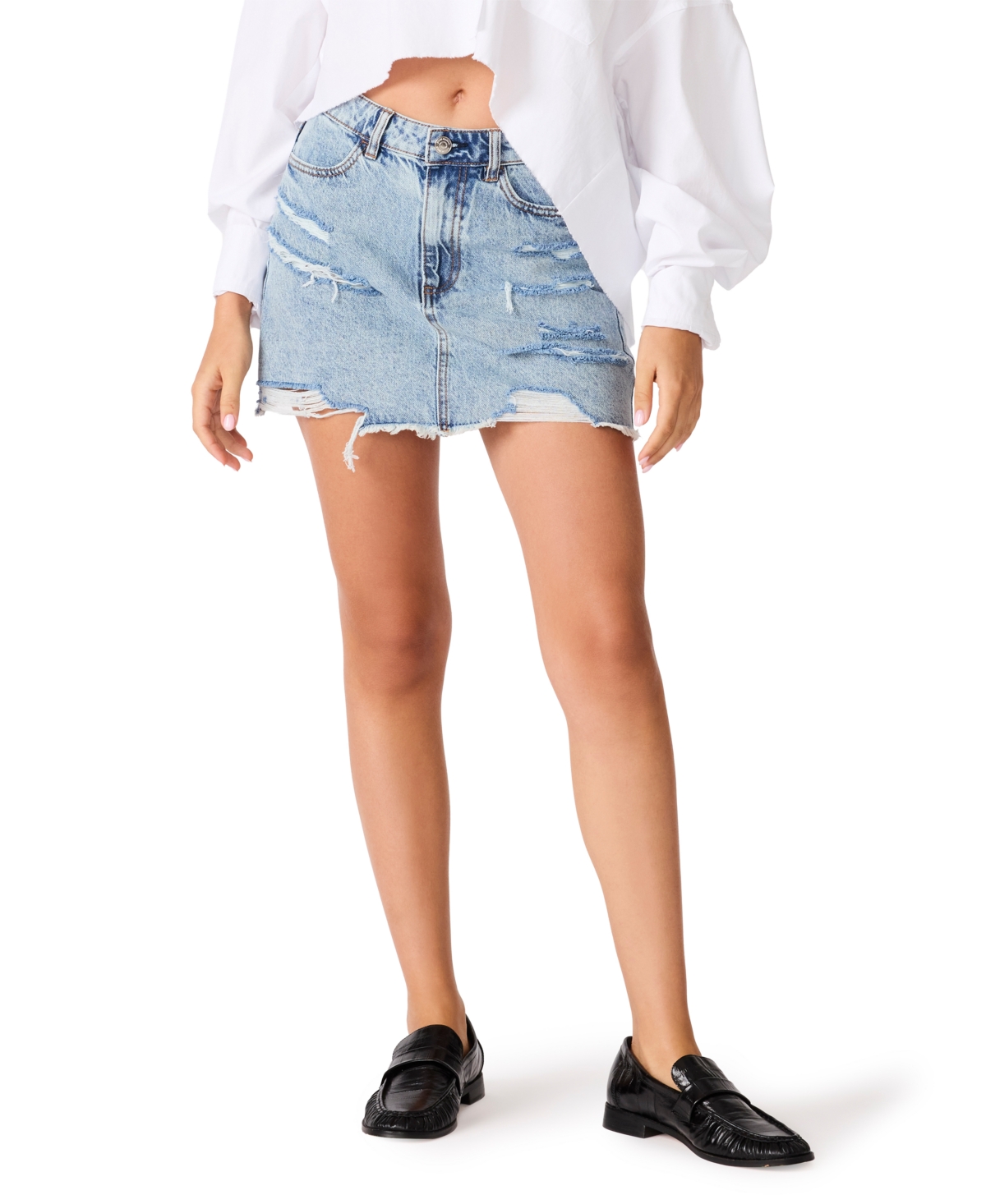 Click here for Steve Madden Womens Giana Mini Skirt - Vintage Blu... prices