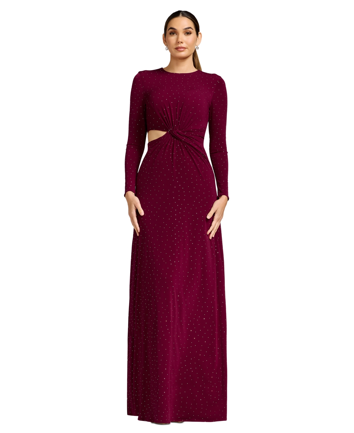 Click here for Dress the Population Womens Long-Sleeve Gathered-W... prices