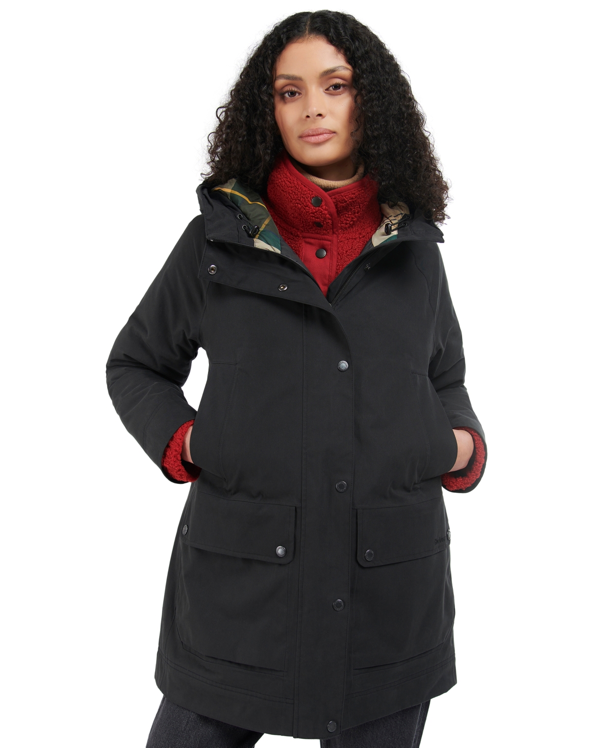 Click here for Barbour Womens Winter Beadnell Coat - Black/Ancien... prices