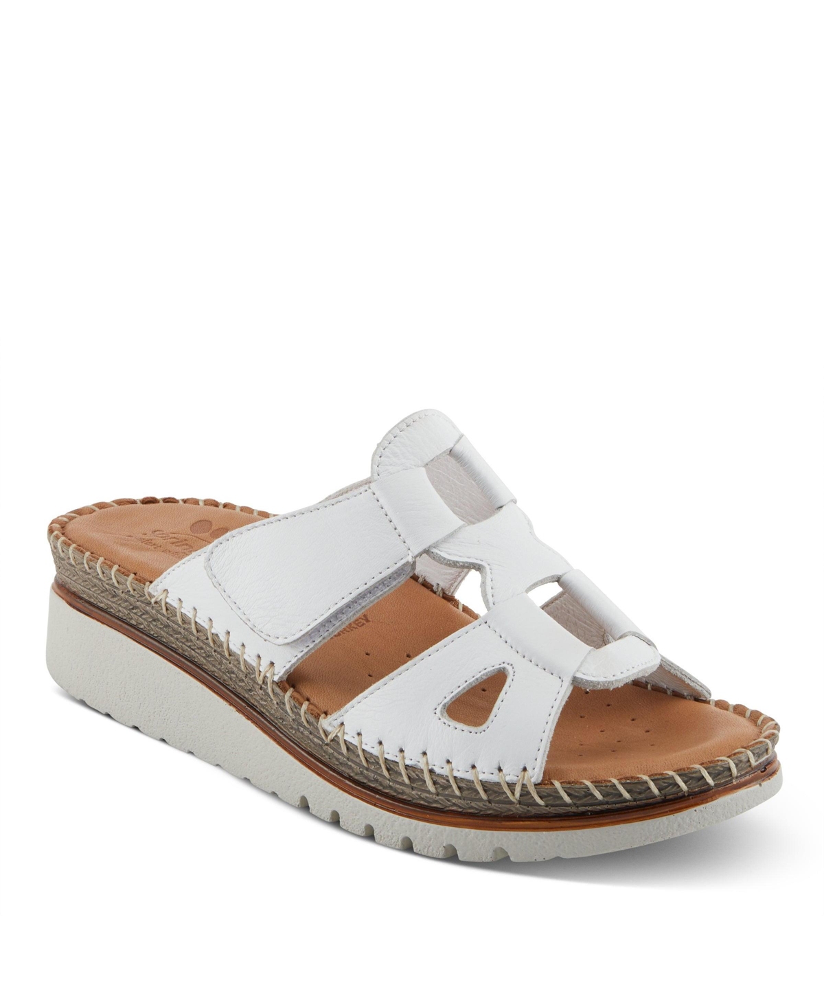 Click here for Spring Step Womens Montera Leather Slide with Buck... prices