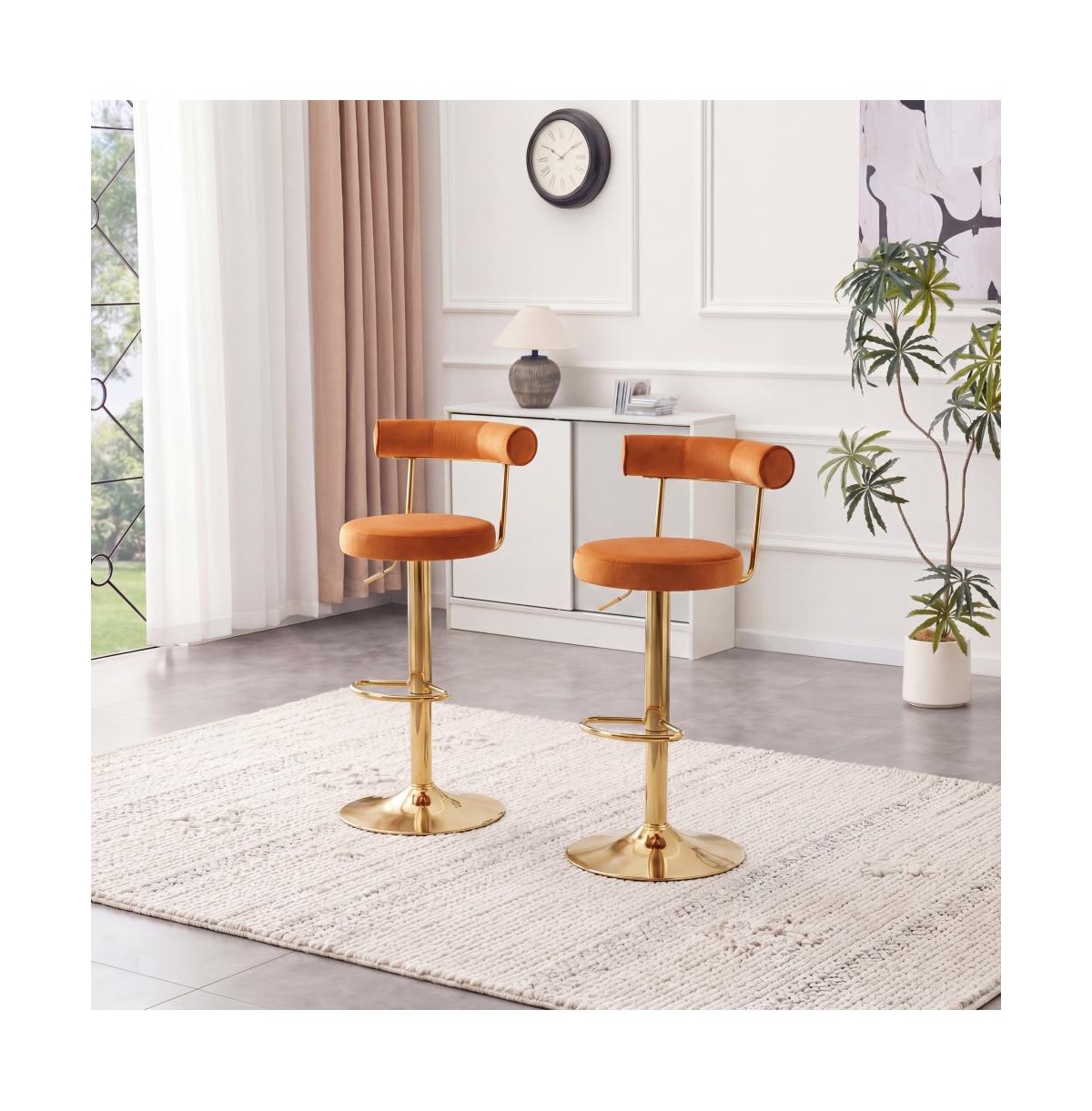 Click here for Maison Boucle Velvet Upholstered Swivel Adjustable... prices