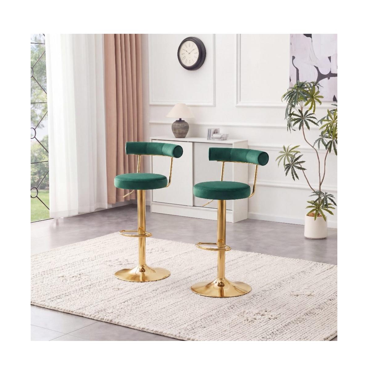 Click here for Maison Boucle Velvet Upholstered Swivel Adjustable... prices