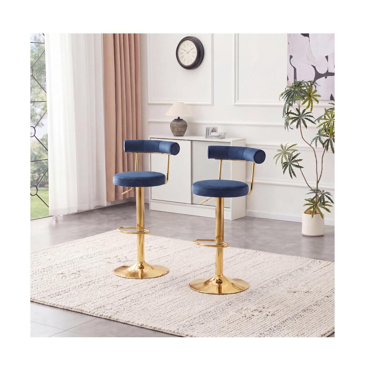 Click here for Maison Boucle Velvet Upholstered Swivel Adjustable... prices