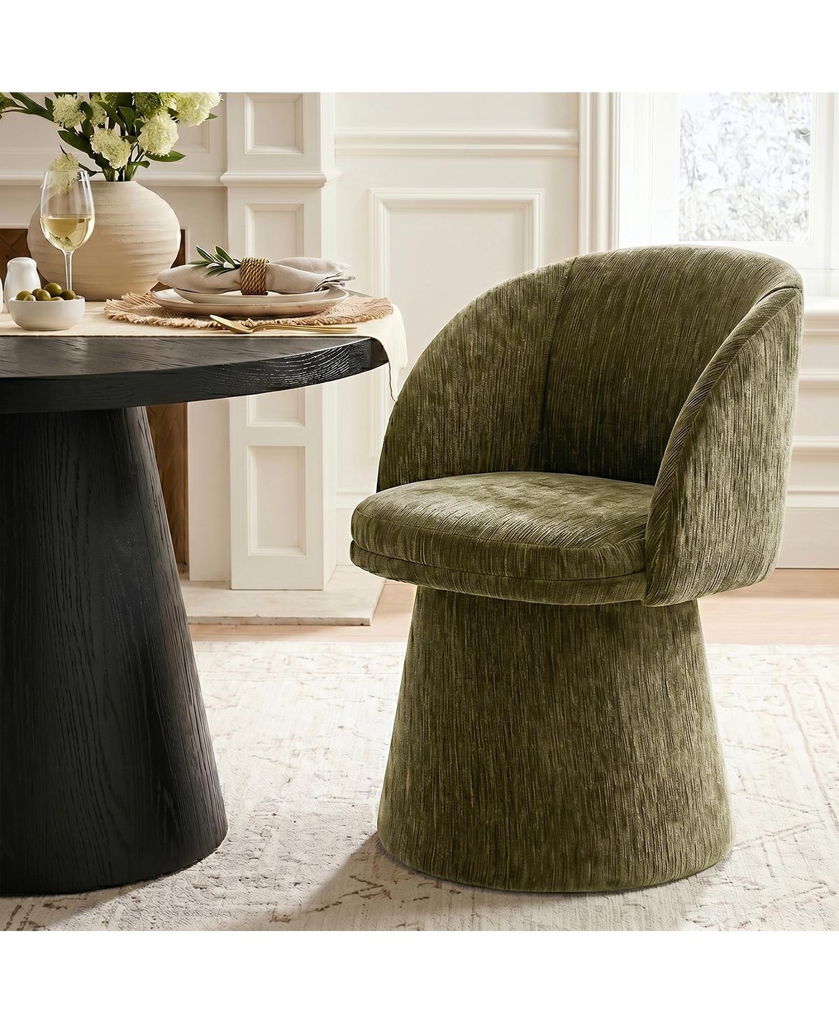 Click here for Maison Boucle Modern Upholstered Swivel Dining Cha... prices