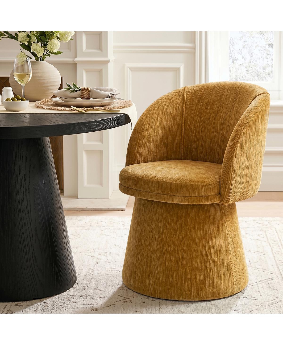 Click here for Maison Boucle Modern Upholstered Swivel Dining Cha... prices
