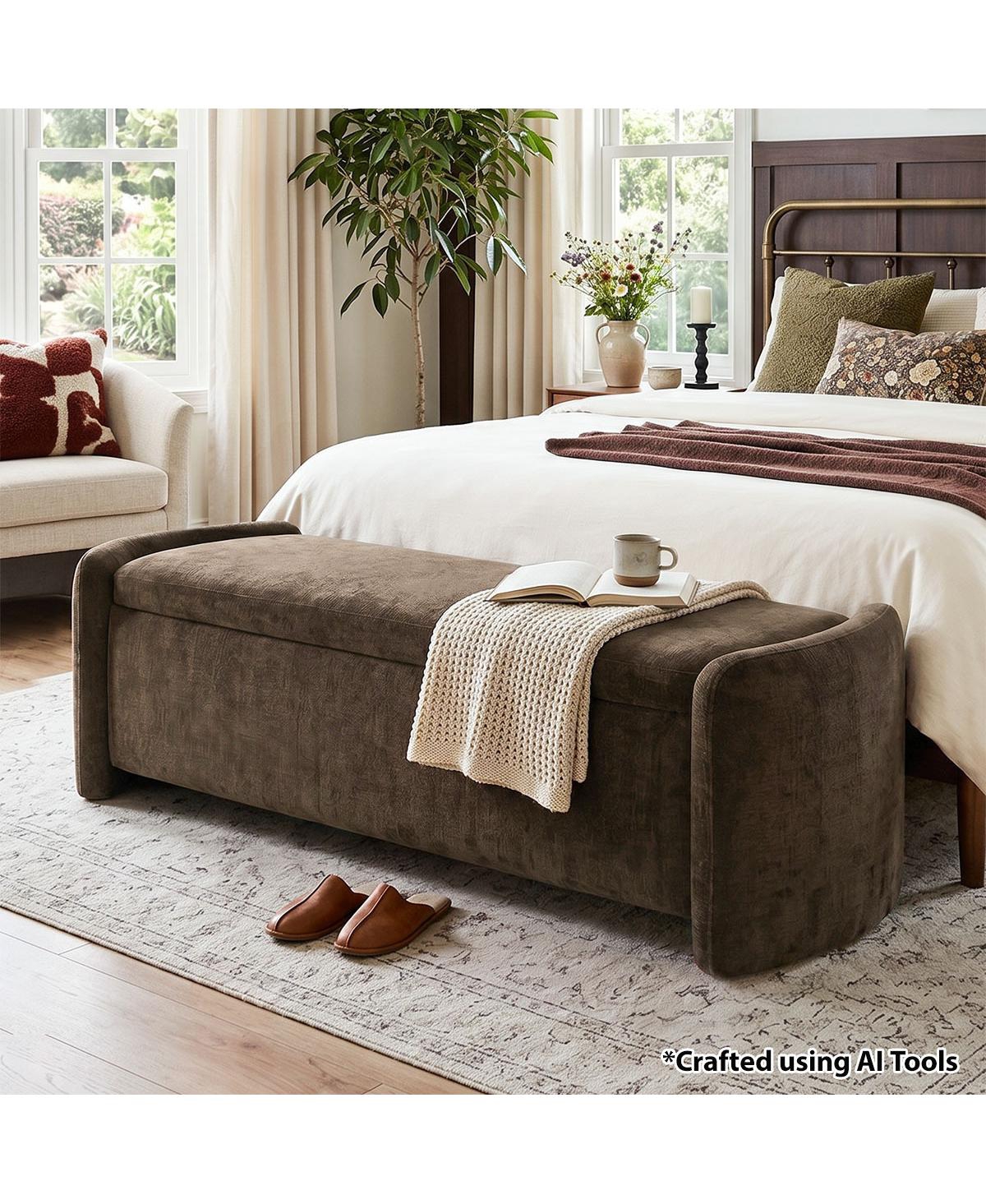 Click here for Maison Boucle 60 End-of-Bed Storage Bench With Lif... prices