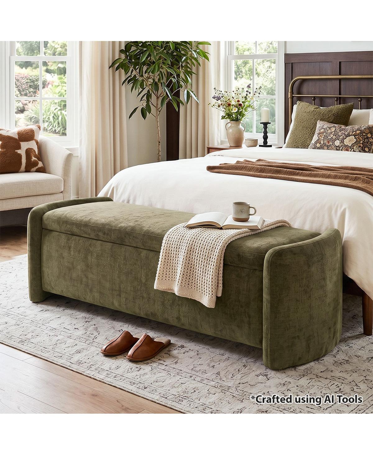 Click here for Maison Boucle 60 End-of-Bed Storage Bench With Lif... prices