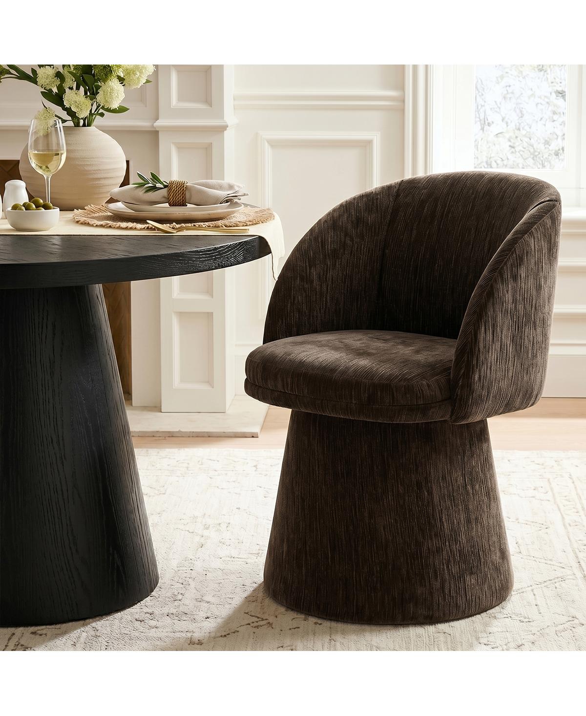 Click here for Maison Boucle Modern Upholstered Swivel Dining Cha... prices