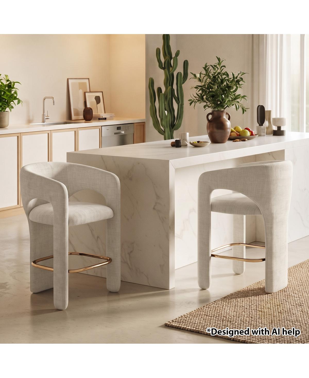 Click here for Maison Boucle Counter Height Bar Stools Set of 2 -... prices
