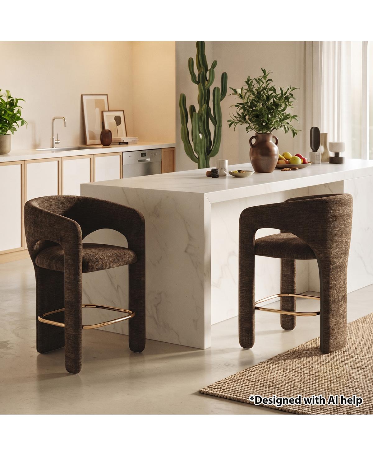 Click here for Maison Boucle Counter Height Bar Stools Set of 2 -... prices
