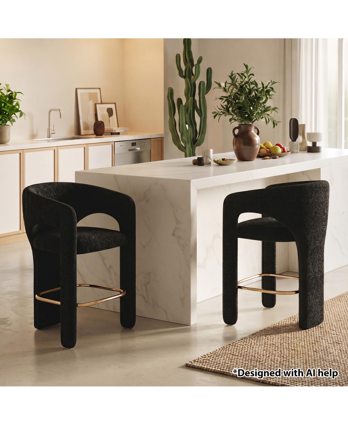 Click here for Maison Boucle Counter Height Bar Stools Set of 2 -... prices