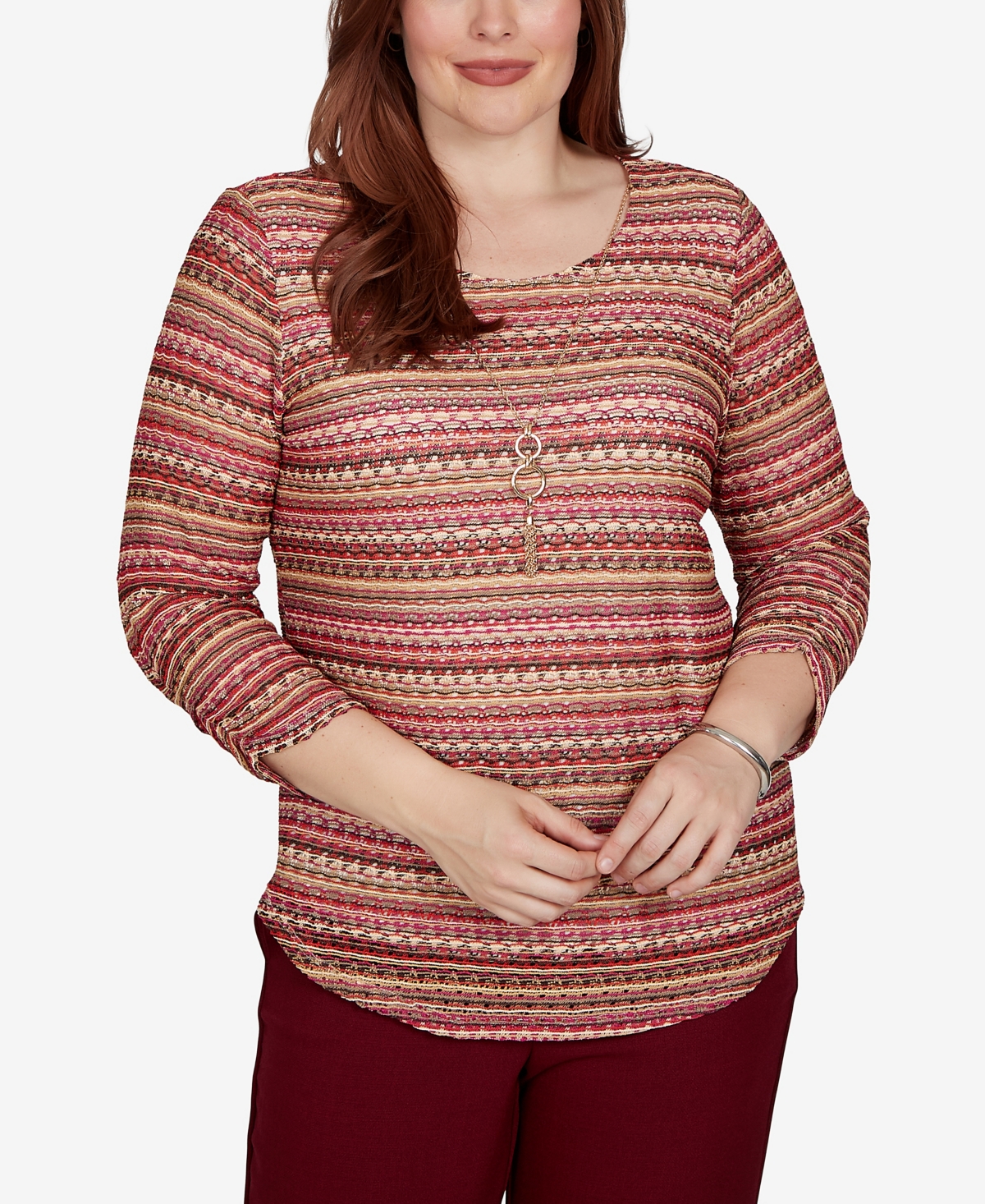 Click here for Alfred Dunner Petite Union Square Spacedye Biadere... prices