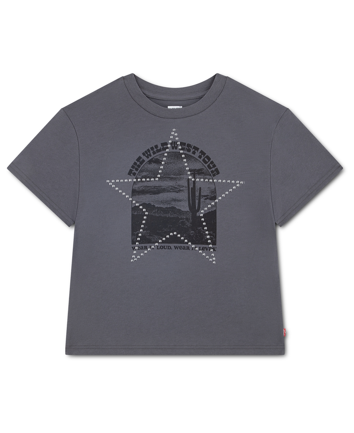 Click here for Levis Girls 7-16 Wild West Oversized T-Shirt - Mag... prices