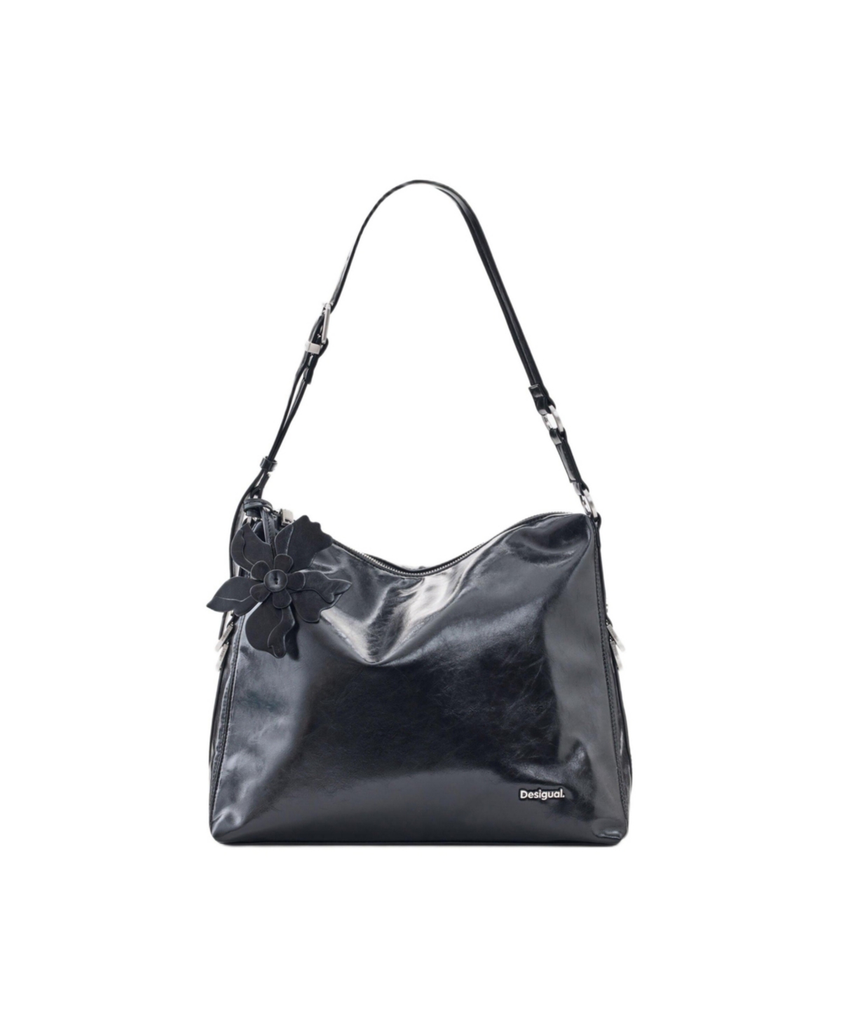 Click here for Desigual Womens Large Faux Leather Bag - Black prices