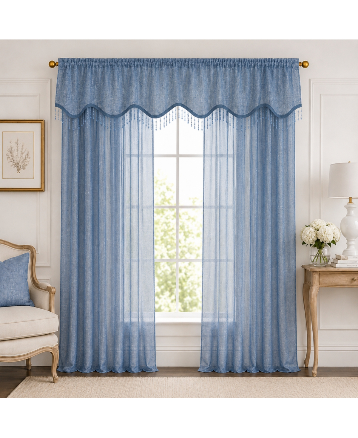 Click here for Kate Aurora Gina Complete 4 Piece Blue Metallic Sh... prices