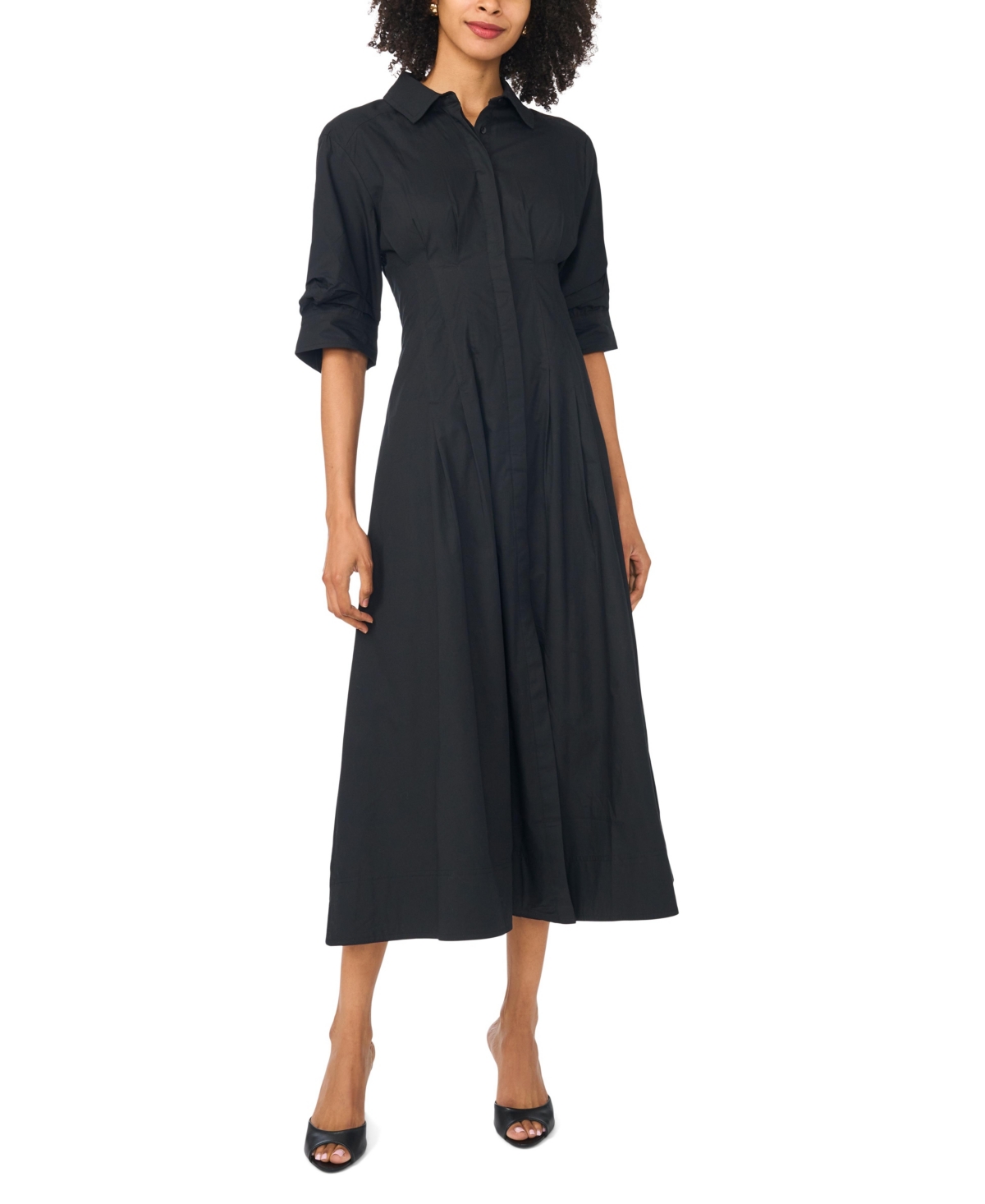 Click here for Vince Camuto Womens Collared Neck Shirt Dress - Ri... prices