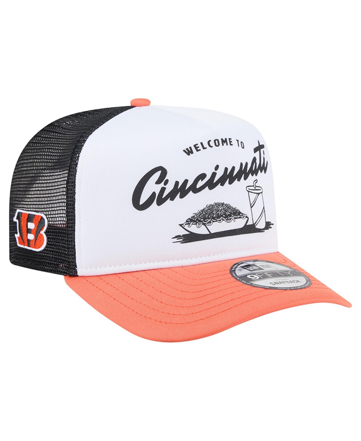 Click here for New Era Mens White/Orange Cincinnati Bengals Foodi... prices
