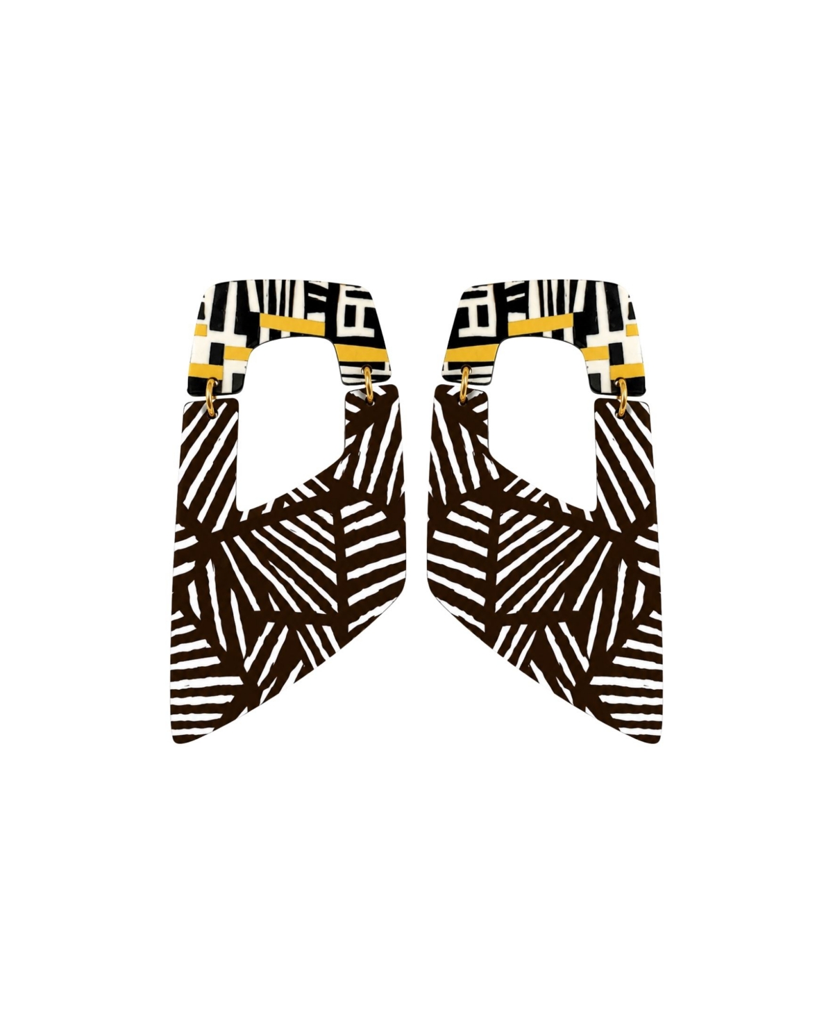 Click here for Swanky Designs Rachel Ii Dangle Geometric Statemen... prices