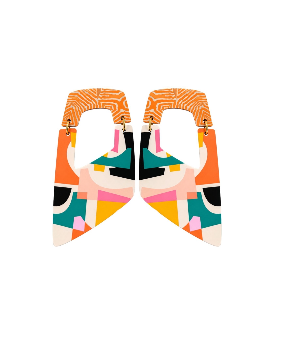 Click here for Swanky Designs Rachel Ii Dangle Geometric Statemen... prices