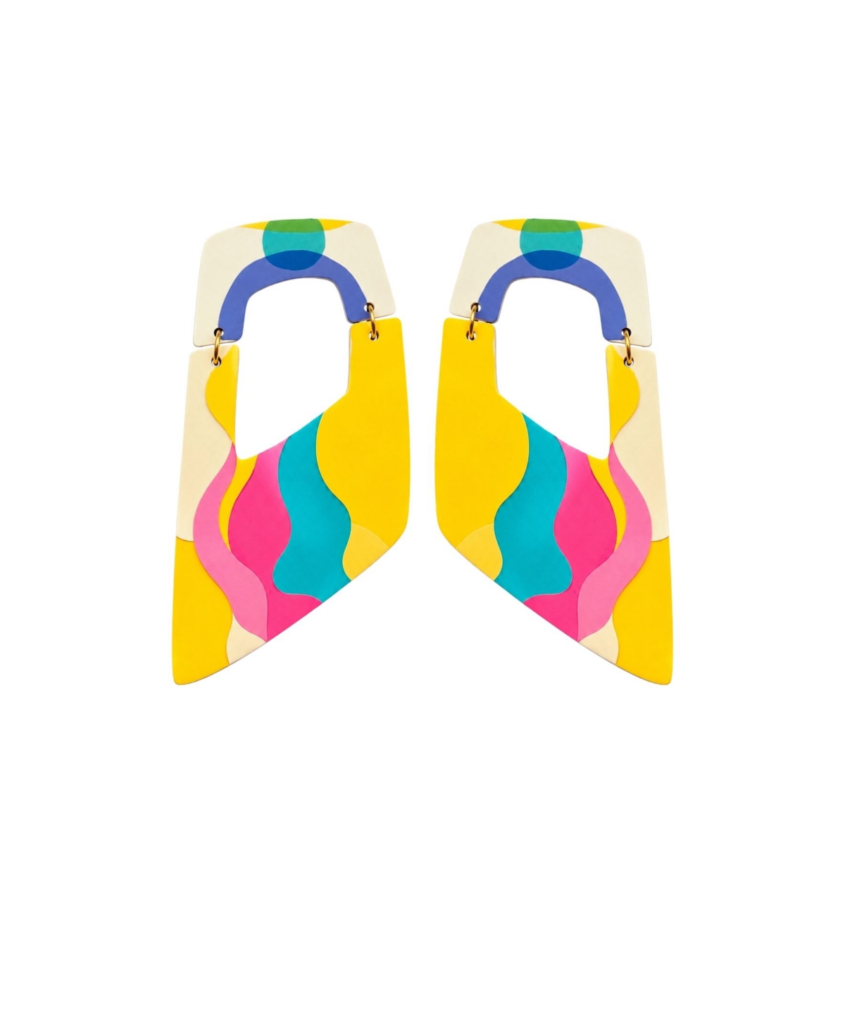 Click here for Swanky Designs Rachel Ii Dangle Geometric Statemen... prices